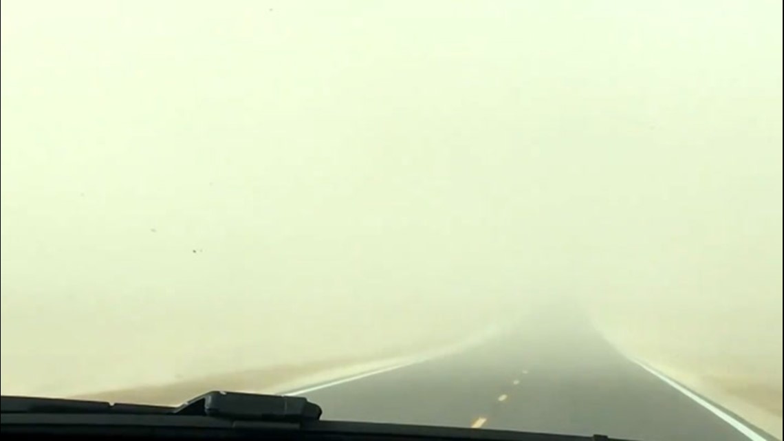 Dust storm obscures visibility on Colorado road | newscentermaine.com