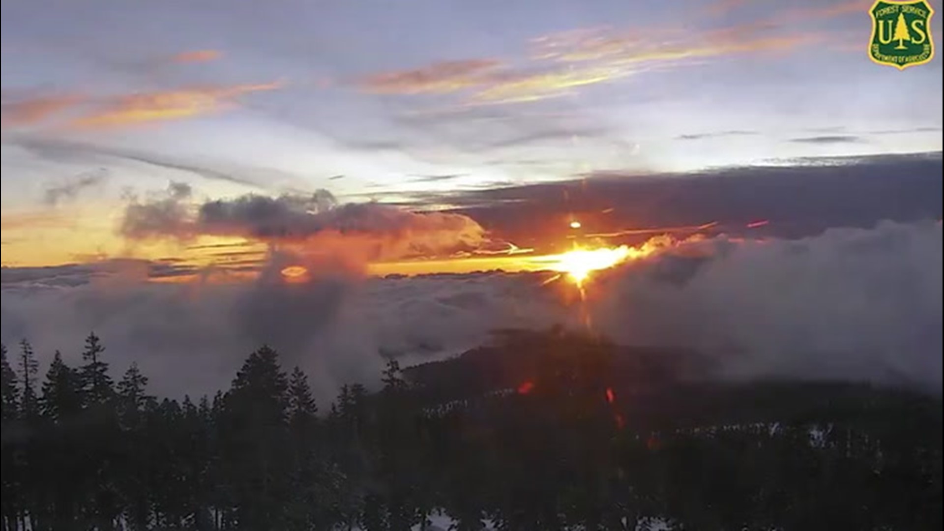 Spectacular sunset follows snow | newscentermaine.com