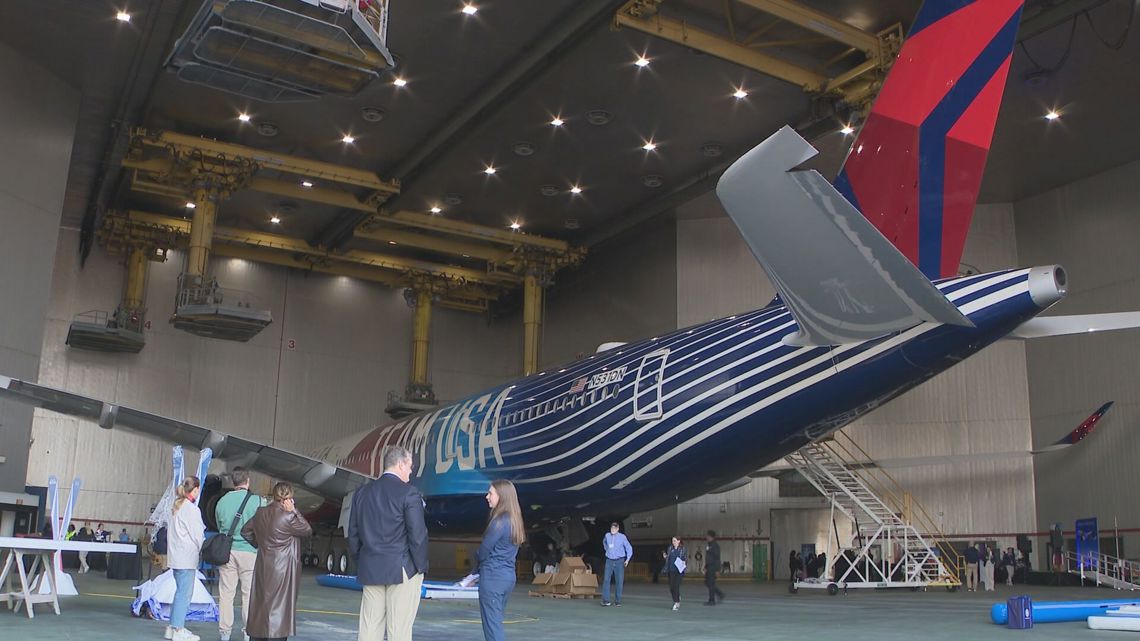 Delta unveils custom aircraft to carry Team USA to 2026 Winter Games ...