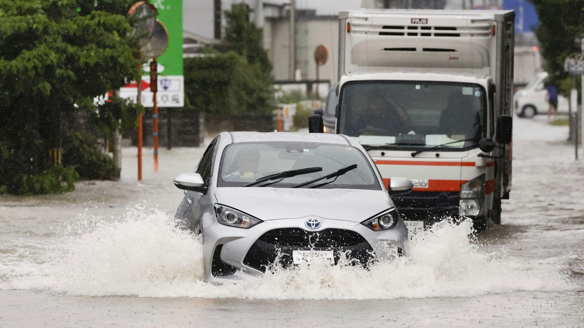 Heavy rains in southwest Japan cause flooding, mudslides ...