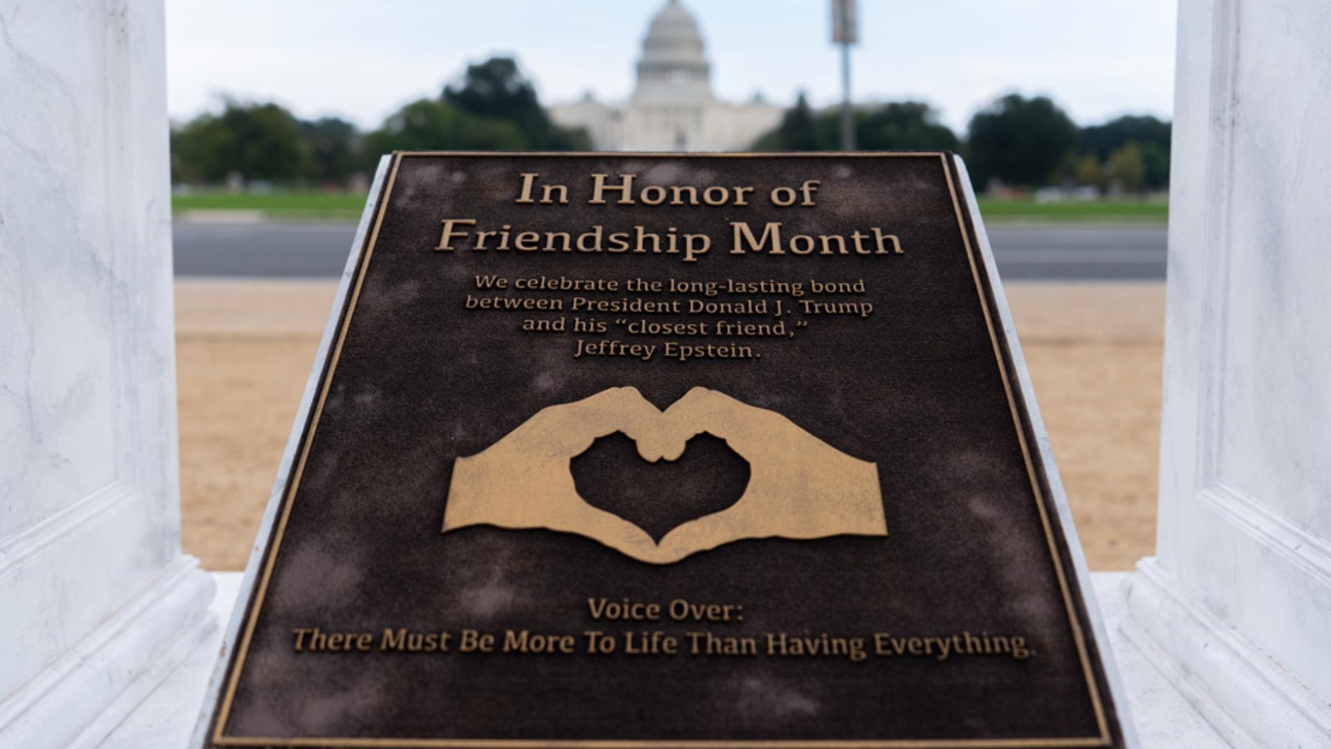 Trump-Epstein statue removed from the National Mall | newscentermaine.com