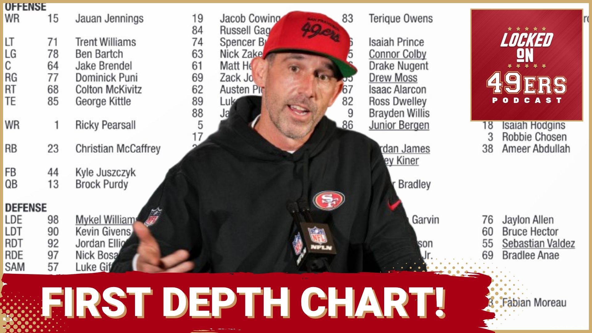 San Francisco 49ers Release First 2025 Depth Chart | newscentermaine.com