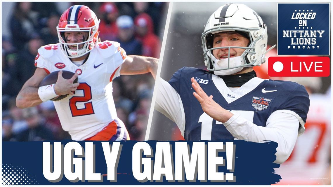 LIVE: Penn State vs. Clemson is UGLY... (Pinstripe Bowl Halftime ...