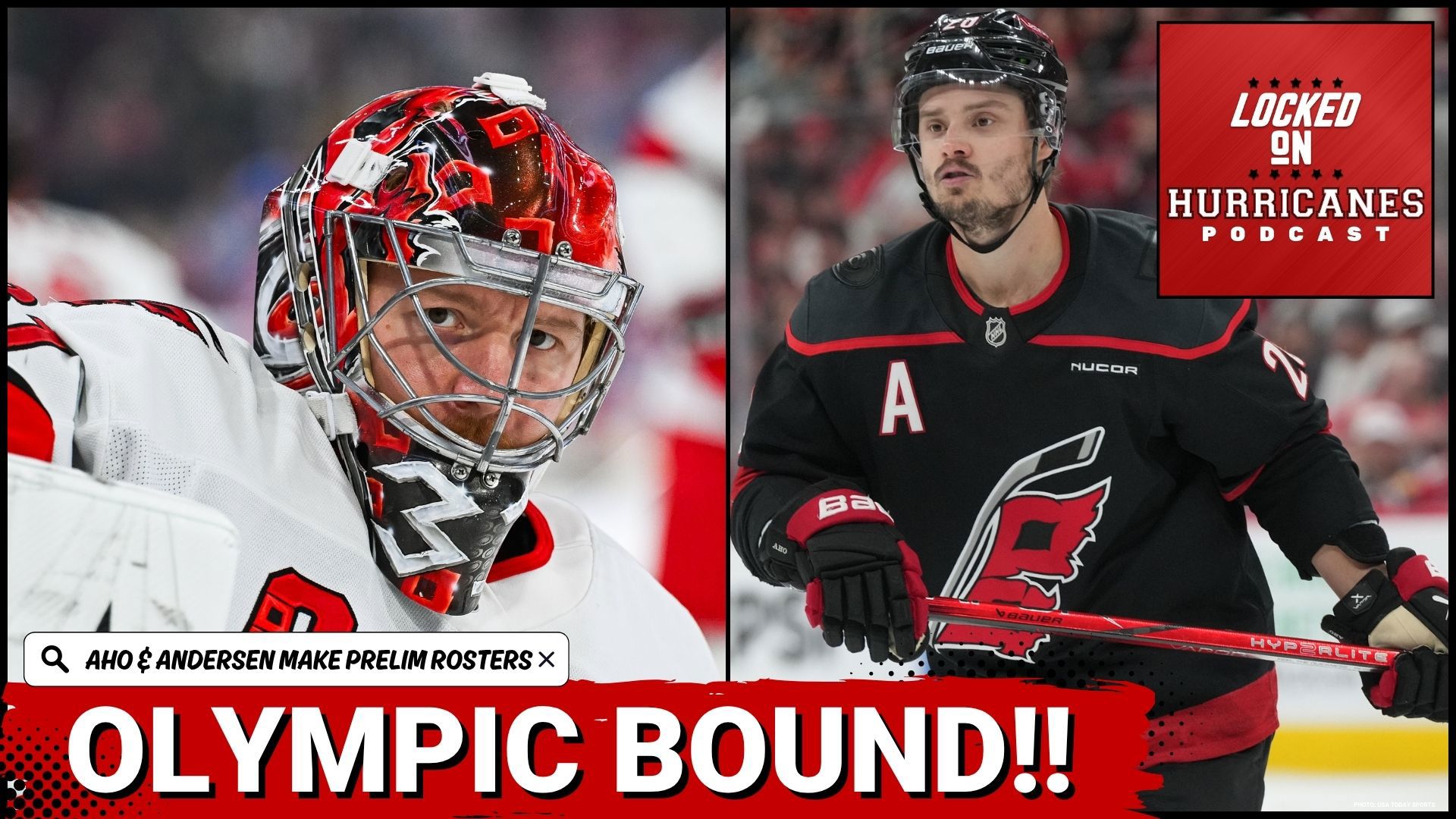 Carolina Hurricanes' Sebastian Aho & Frederik Andersen are Olympic ...