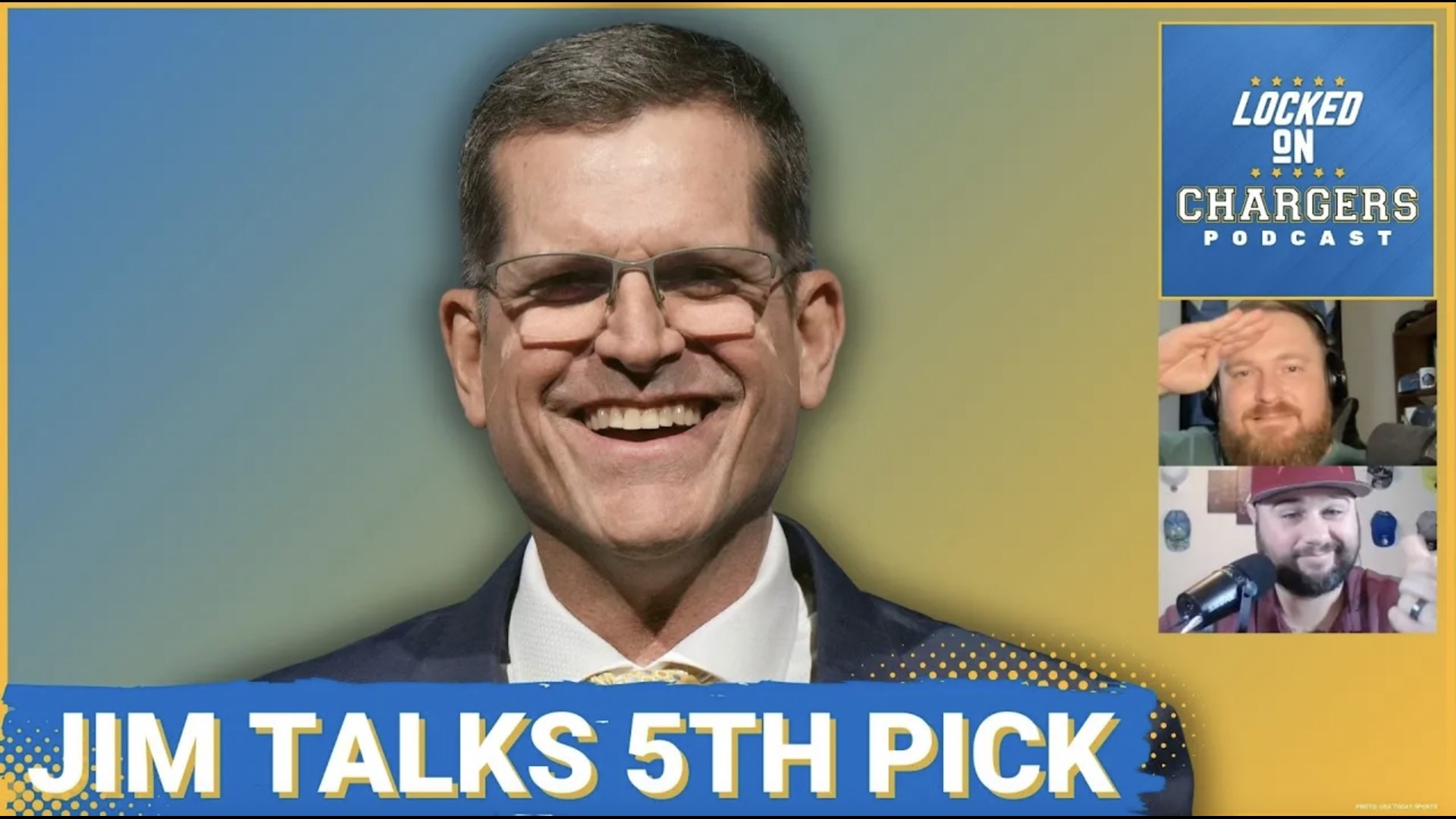 LA Chargers HC Jim Harbaugh Speaks on 5th Overall Pick, Justin Herbert ...