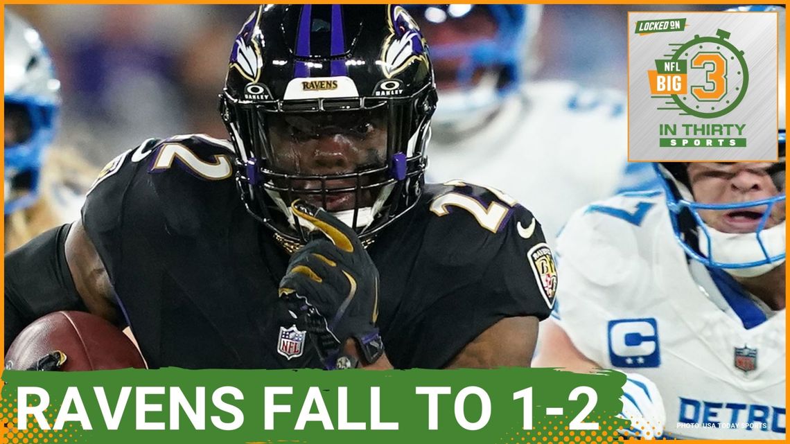 Ravens FALL Under .500 With Loss To Lions Monday Night | The Big 3 in ...