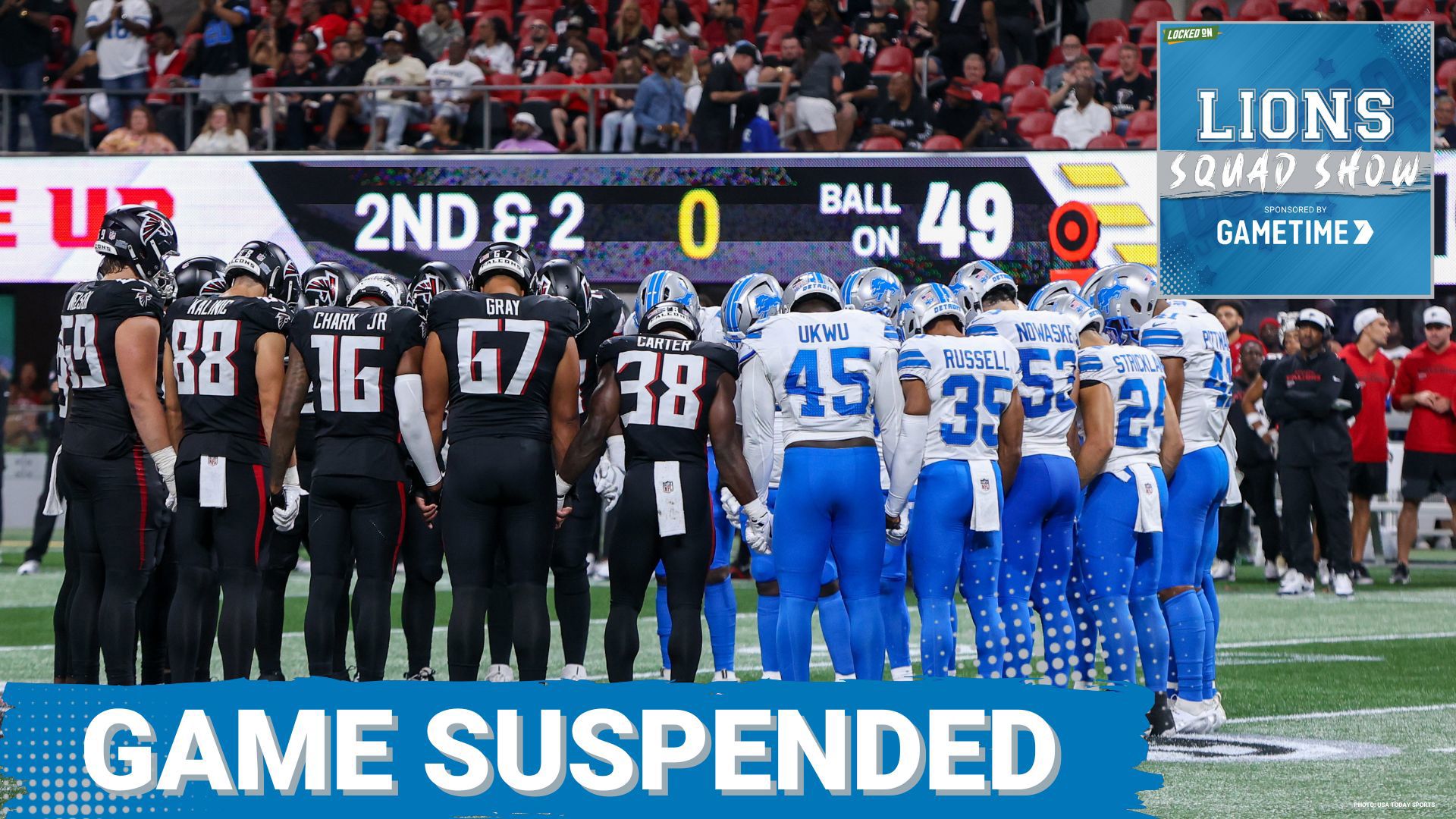 LIONS SQUAD SHOW: SCARY! Morice Norris Jr. Suffers Horrific Injury, Lions Falcons Game Suspended ...