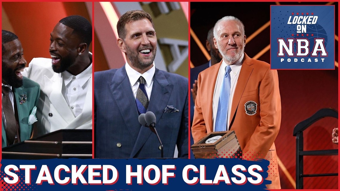 Miami Heat, Dallas Mavericks, & San Antonio Spurs Legends Dwyane Wade, Dirk Nowitzki, Gregg ...