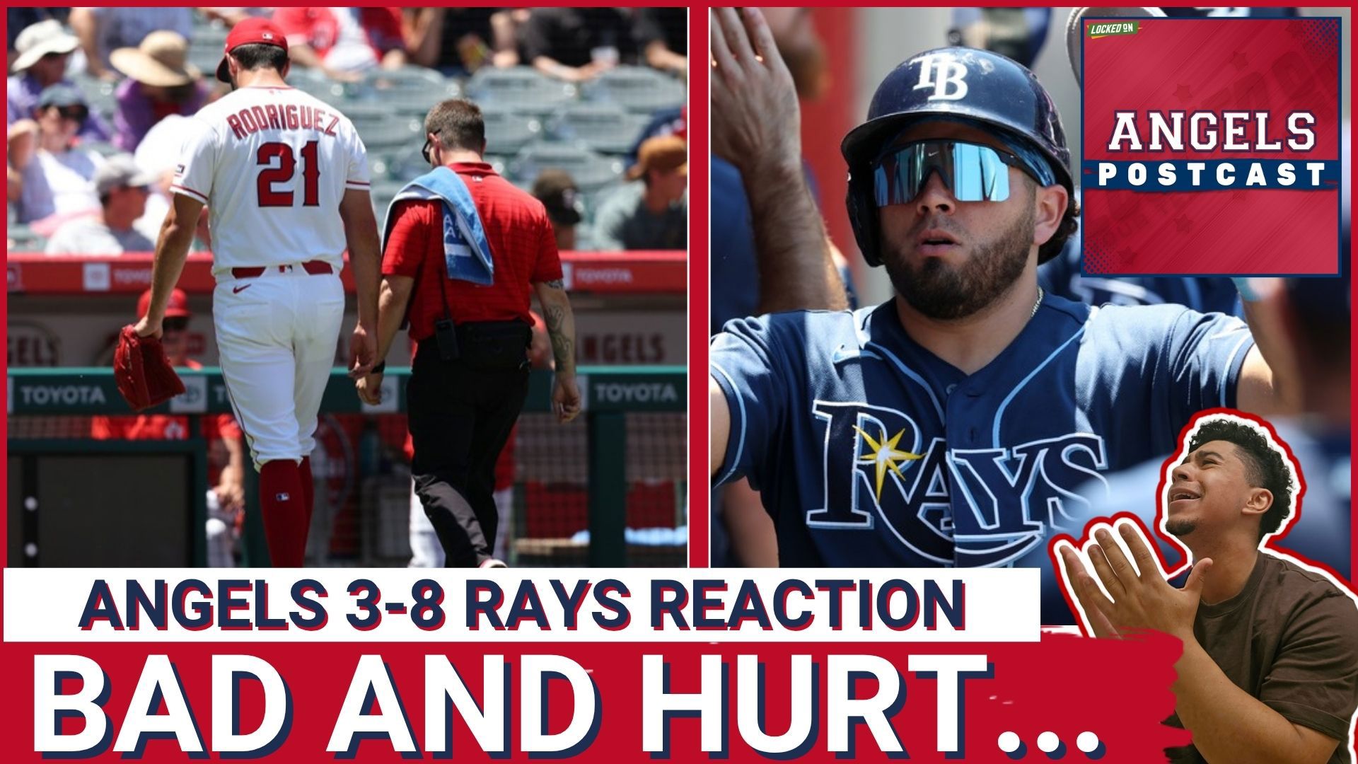 ANGELS POSTCAST: Grayson Rodriguez POOR, then EXITS with INJURY ...