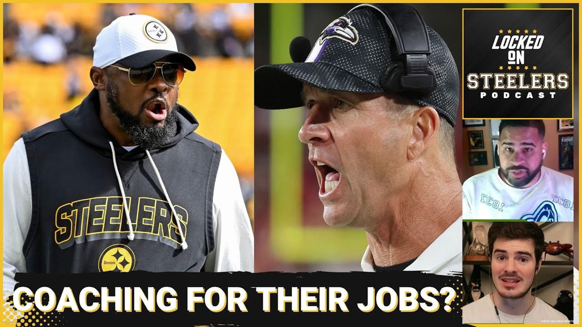 Steelers' Mike Tomlin / Ravens' John Harbaugh Coaching to Keep Jobs on ...