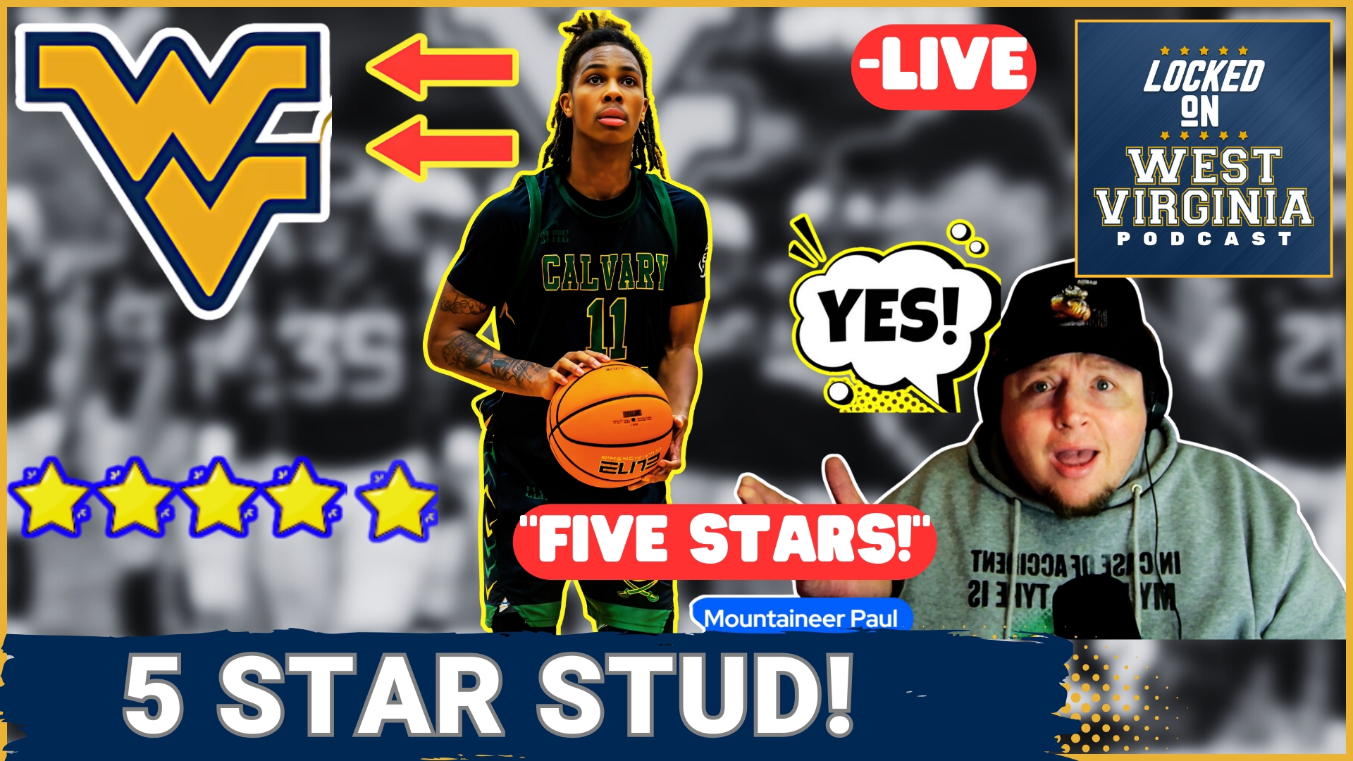 ALERT: Wow! FIVE STAR Basketball Stud tells me West Virginia has a "real chance" to GET him ...