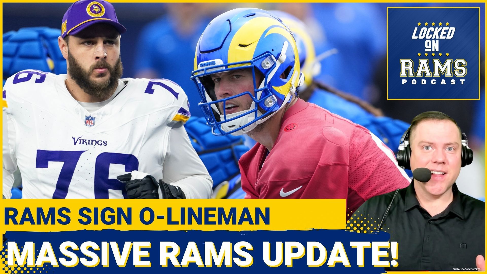 Rams Sign Offensive Lineman, Massive Rams OTAs Update, McVay Gives ...