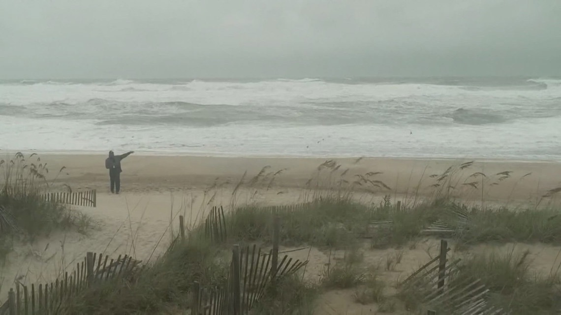 Hurricane Erin: Strong waves, rip currents, and high winds lead to ...