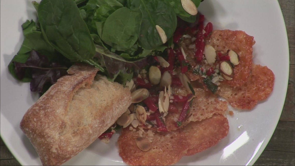 Baked manchego cheese with toasted almonds: Recipe | newscentermaine.com