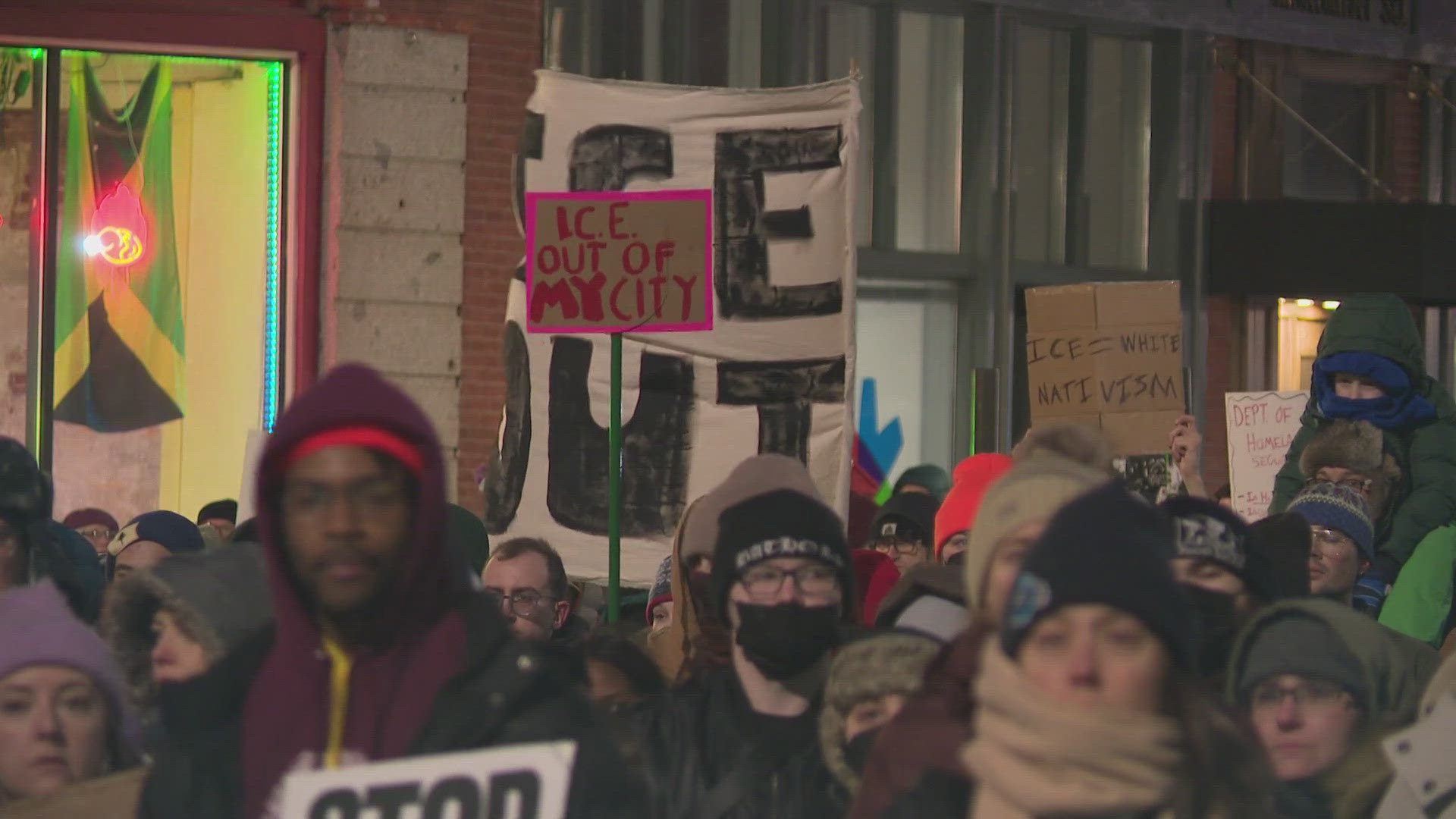 Anti-ICE protest draws hundreds to Portland | newscentermaine.com