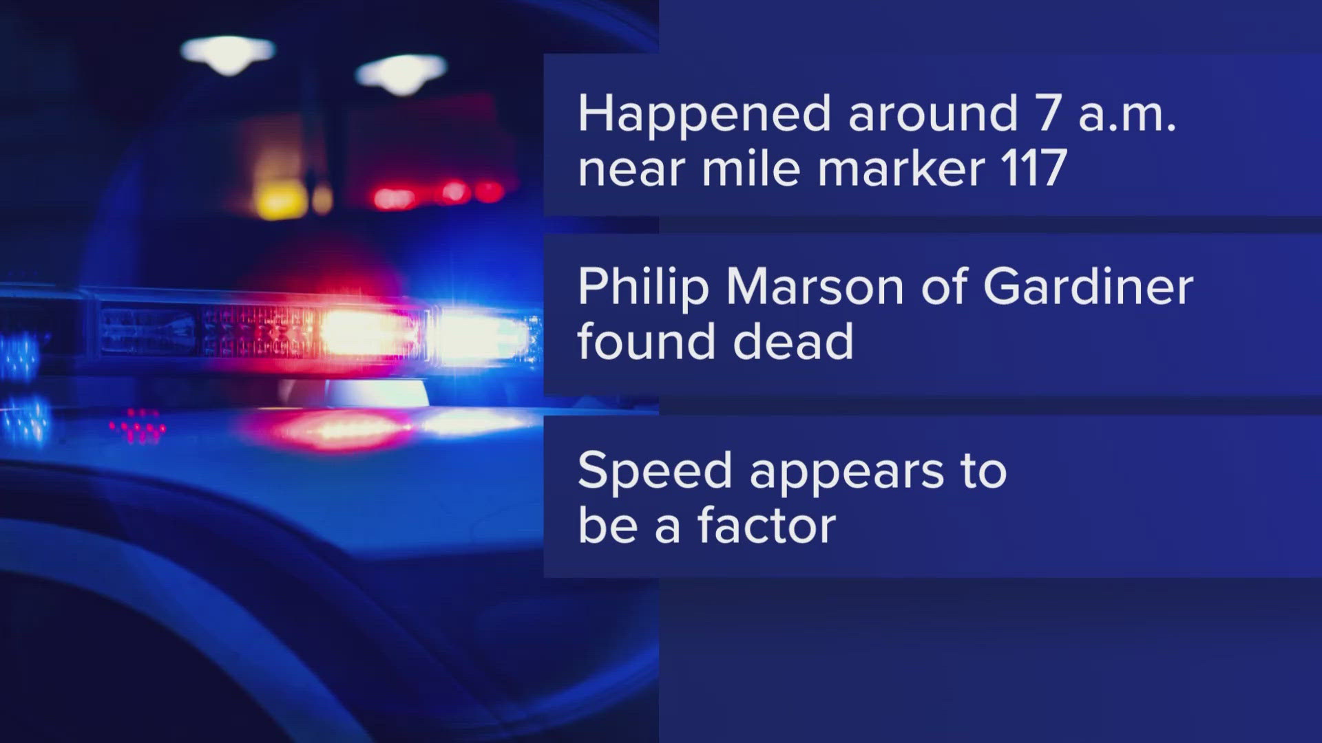 Man from Gardiner killed in I-95 crash Thursday morning, officials say ...