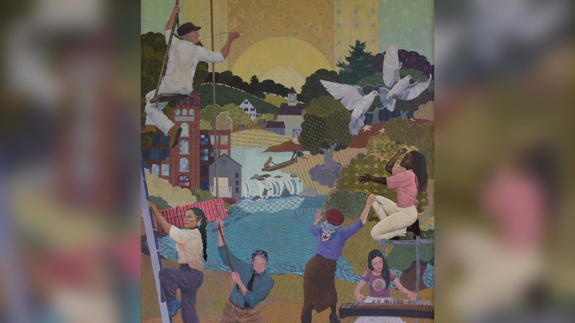 Fort Andross Mill mural criticized for Indigenous representations ...