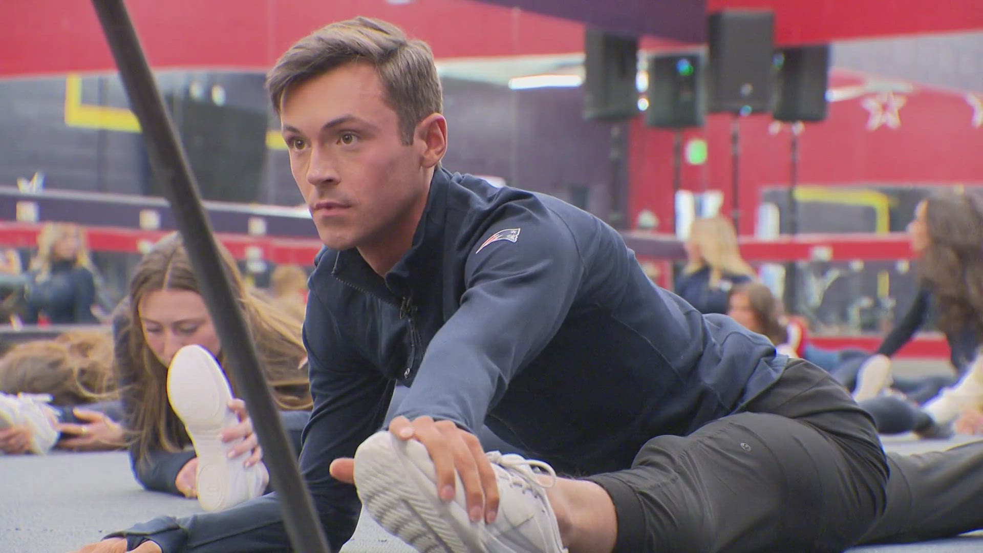 The New England Patriots' cheer squad introduces its only male ...