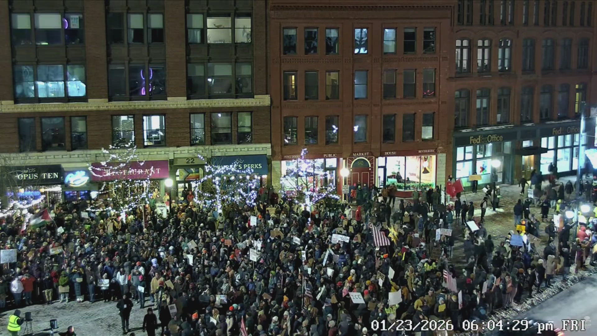 Hundreds protest ICE operations in downtown Portland | newscentermaine.com