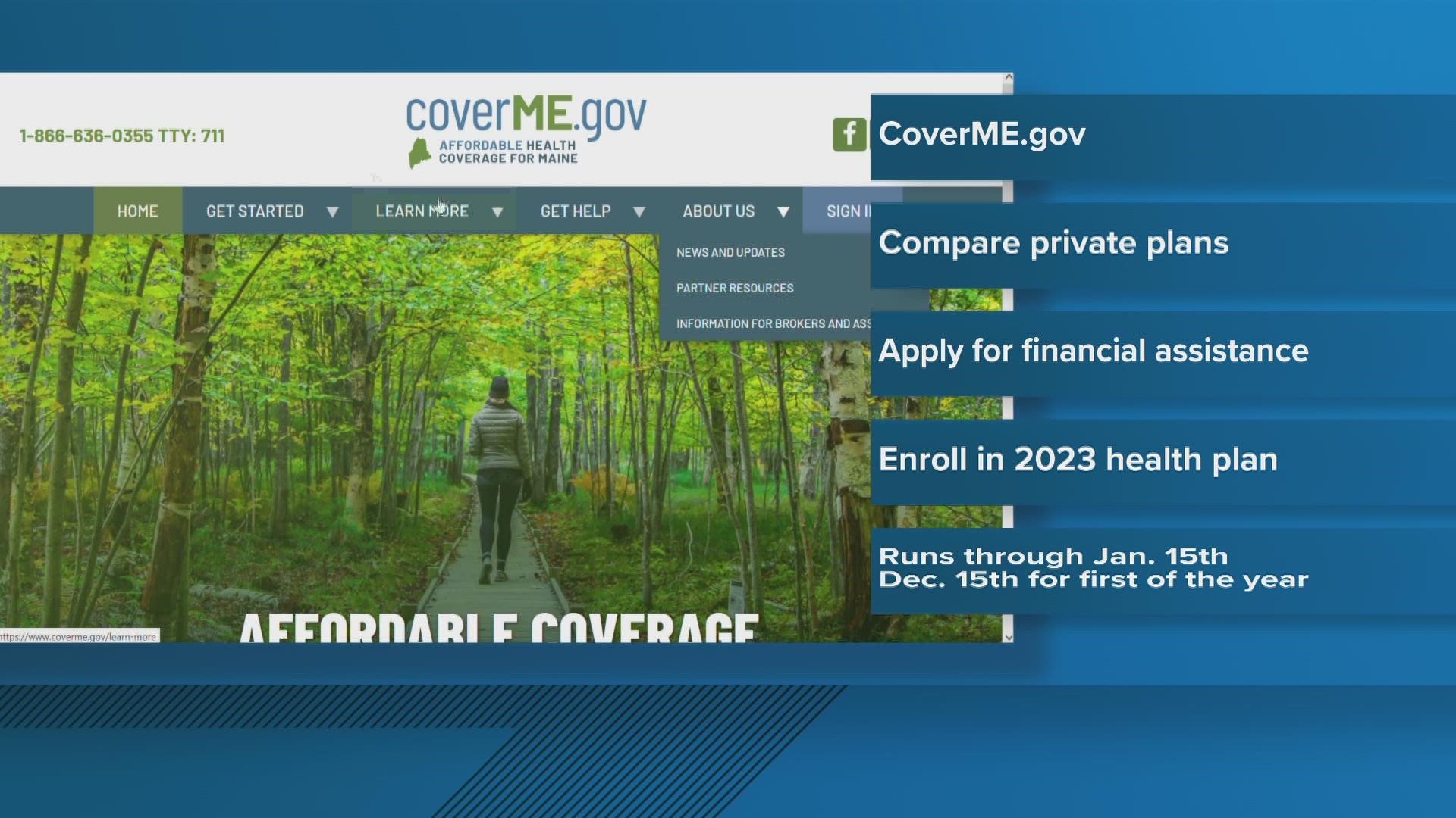 Mainers can now use CoverME to enroll in 2023 health plans | newscentermaine.com