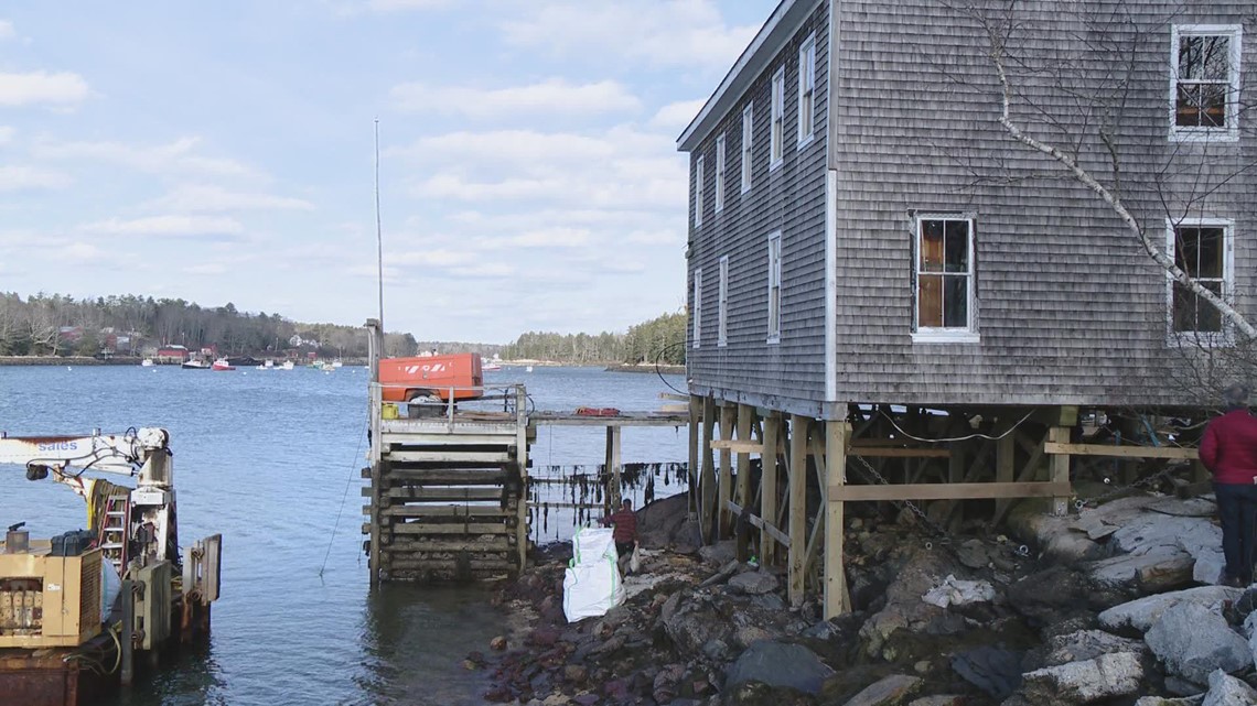Sea levels are rising—and so is a building on the Maine coast ...