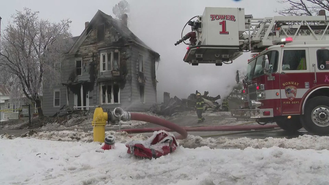 Fire destroys Norway apartment building | newscentermaine.com