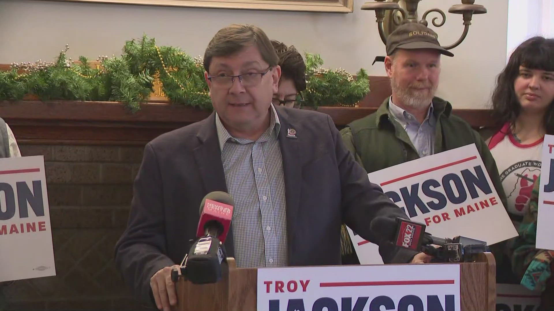 Gubernatorial candidate Troy Jackson holds press event on his policy ...