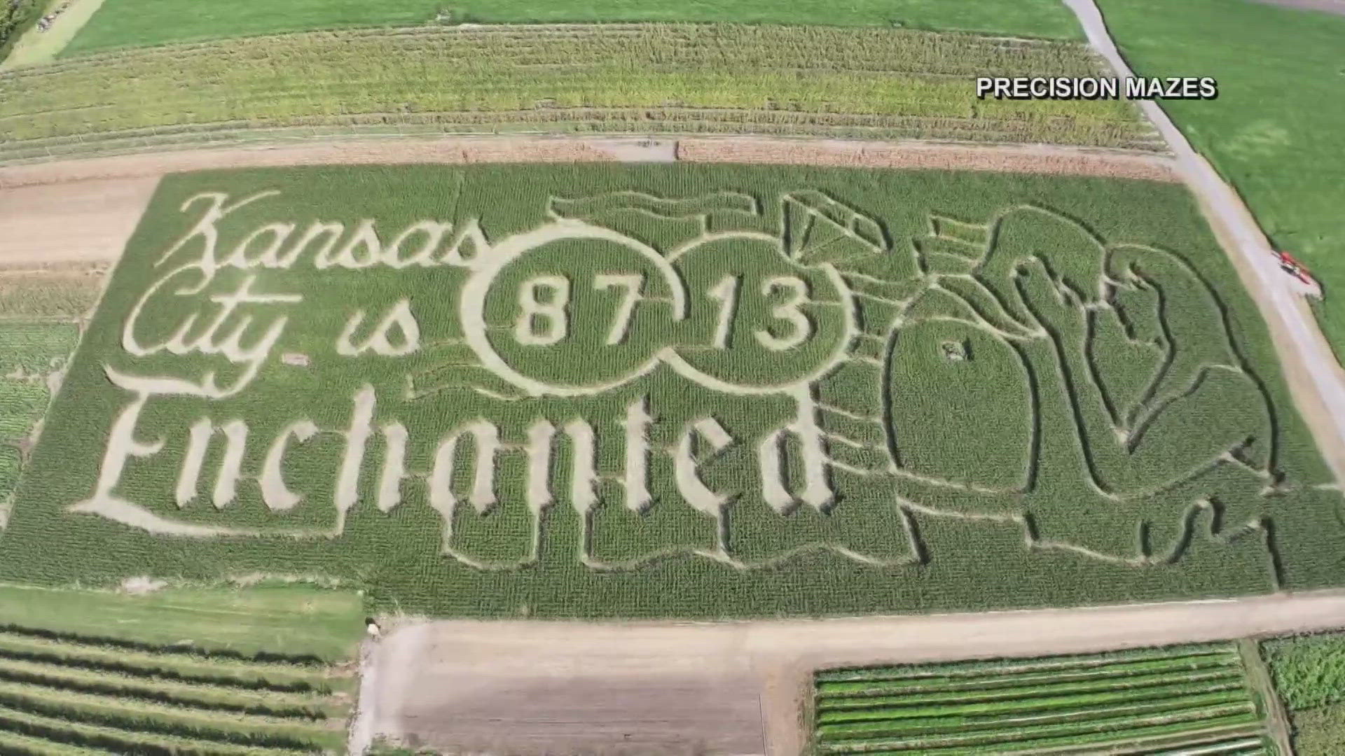 Corn maze celebrates Taylor Swift and Travis Kelce's engagement ...