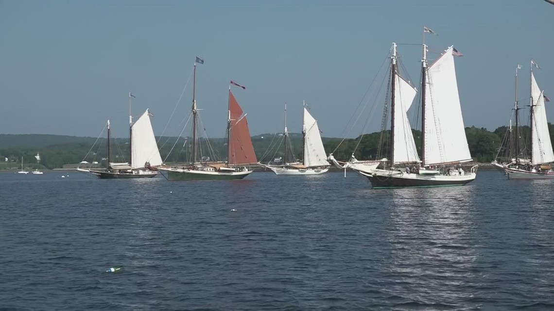 46th Great Schooner Race sets sail at Rockland Harbor | newscentermaine.com