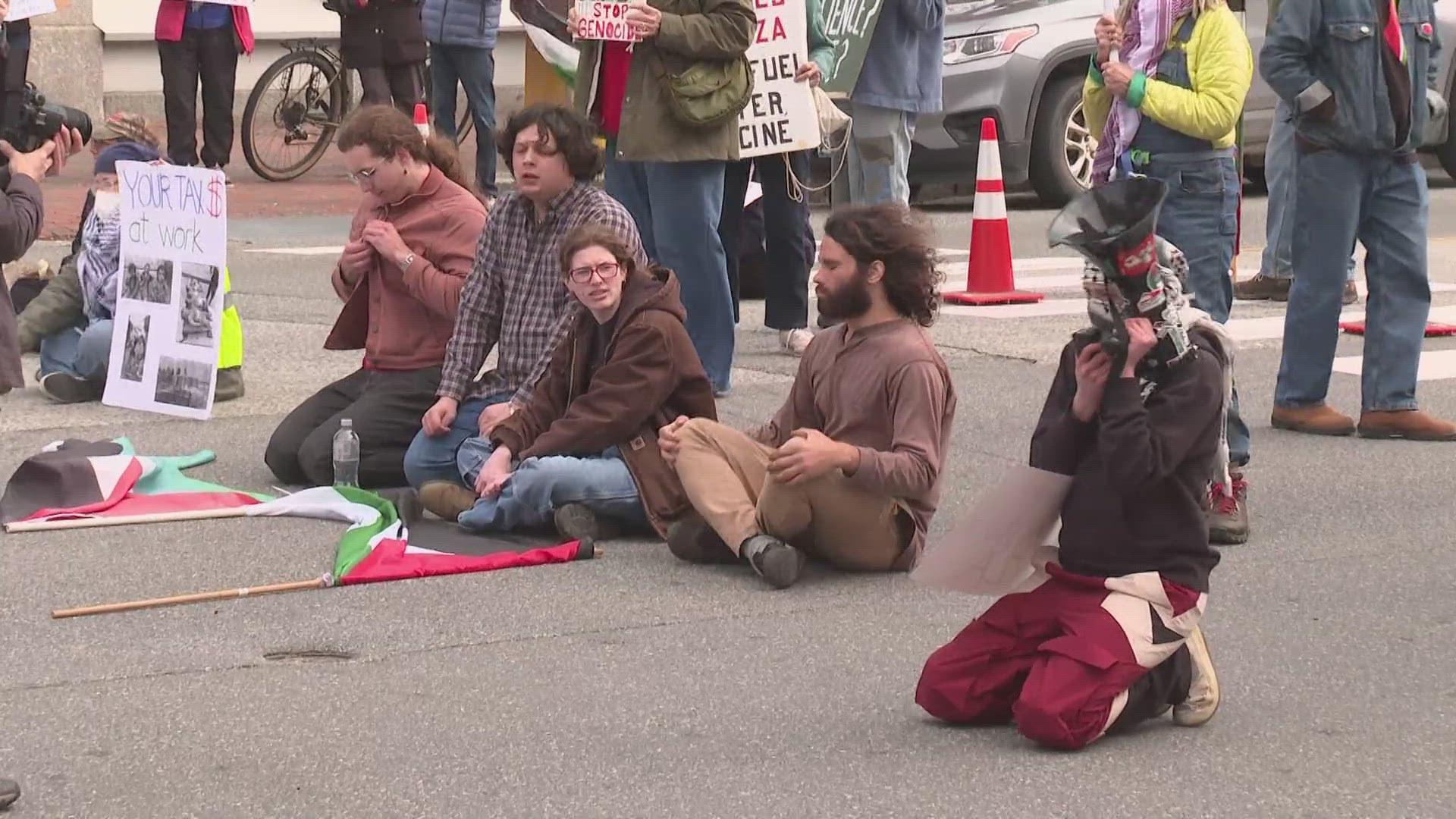Portland, Maine protest calling for end of war in Gaza leads to 20 ...
