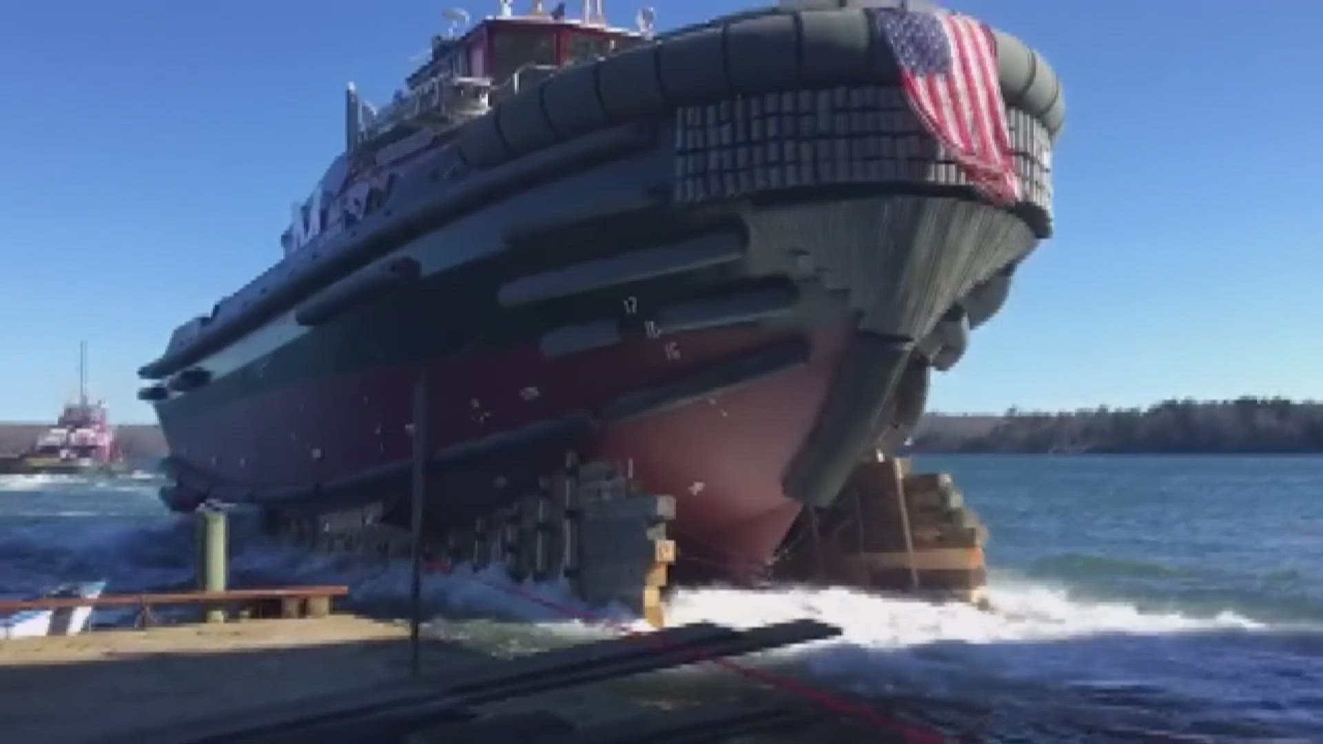 New tugboat launched in East Boothbay | newscentermaine.com