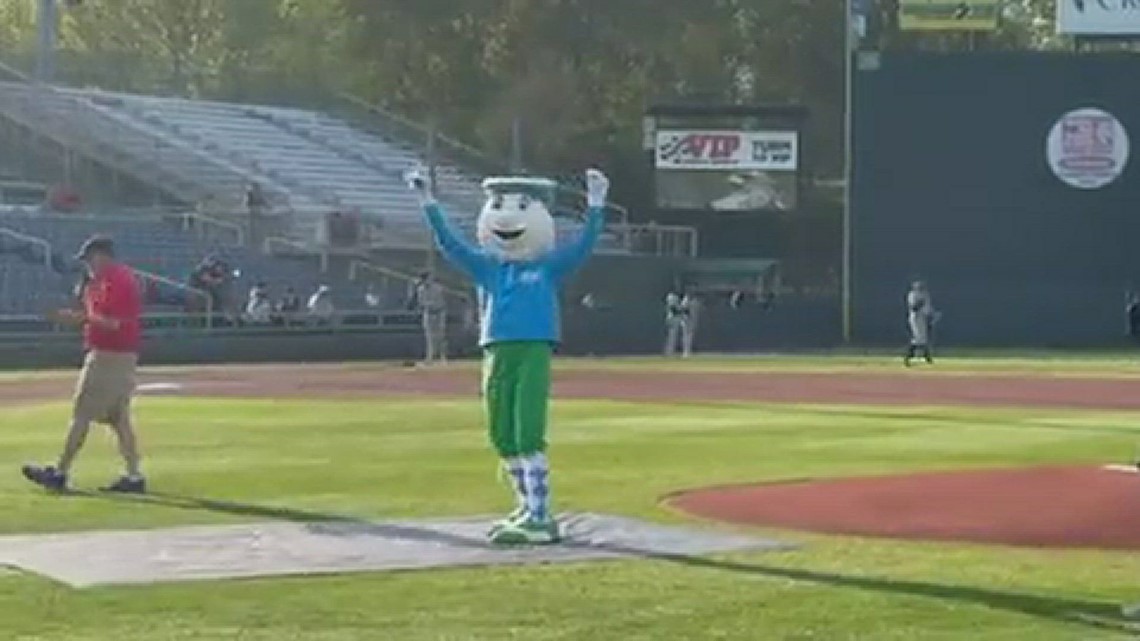 Chippy, Drive Fore Kids Mascot at the Sea Dogs game on National Golf ...