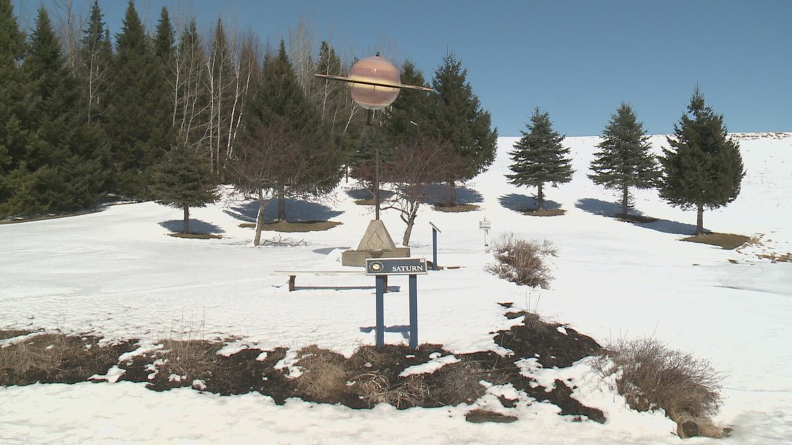 Eclipse brings more attention to Maine Solar System Model ...
