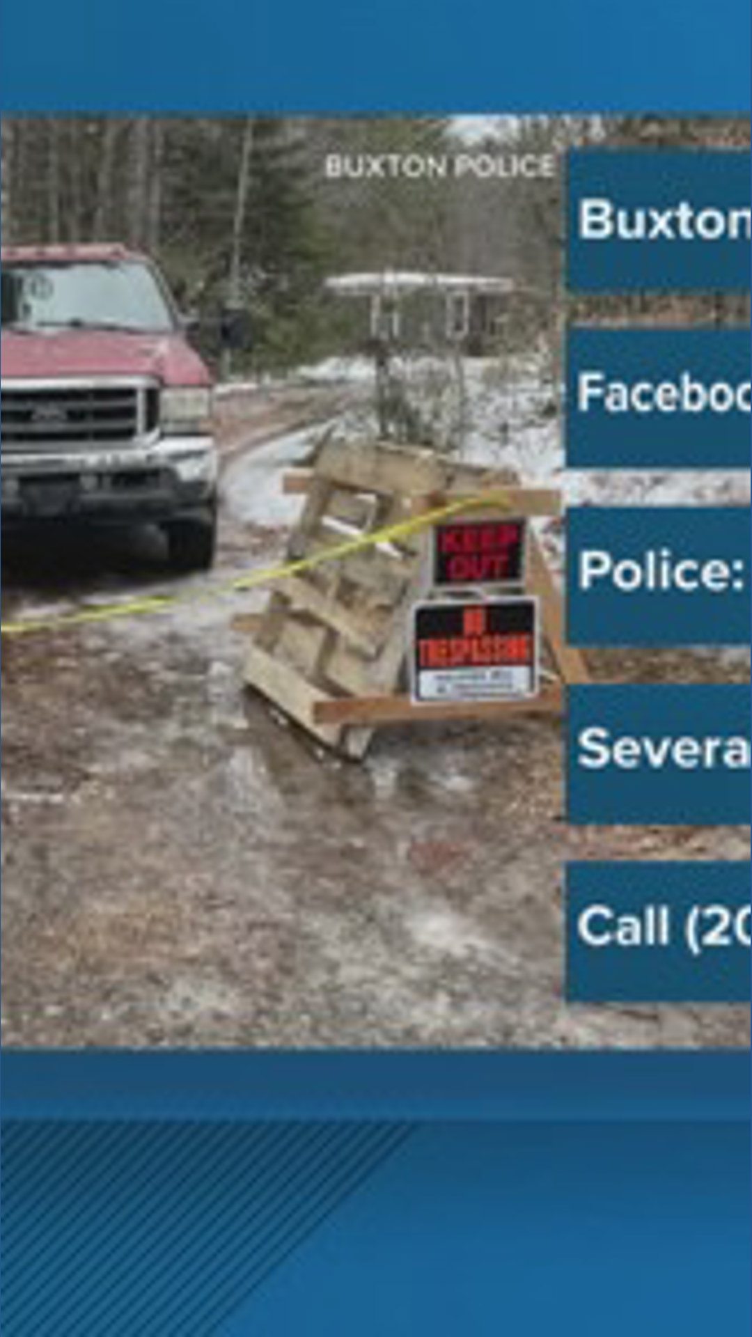 Buxton police warn about apparent property scam | newscentermaine.com