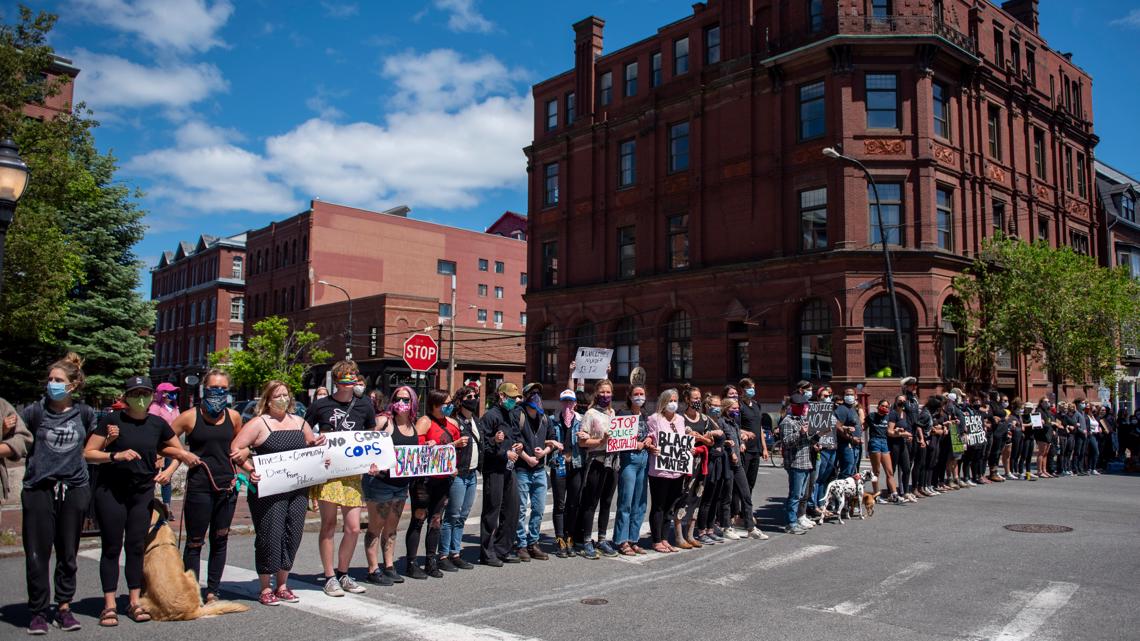 Portland,Maine protesters march across city | newscentermaine.com