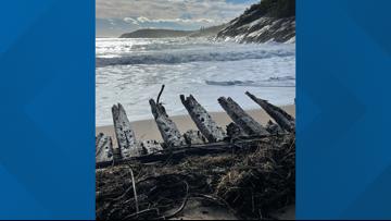 Tay shipwreck remains at Acadia National Park exposed by storm ...