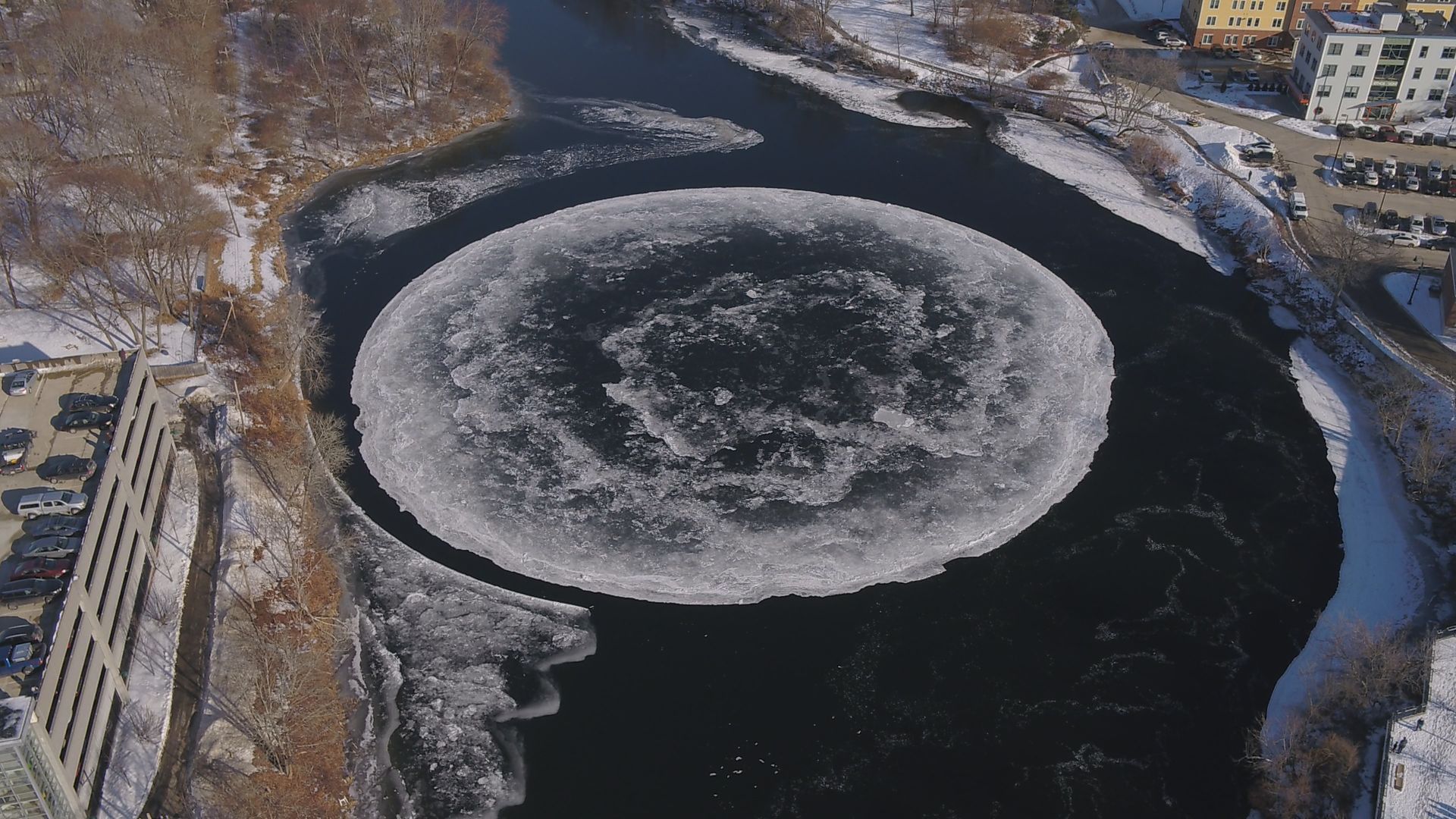 Westbrook police catch people trying to walk on the ice disc ...