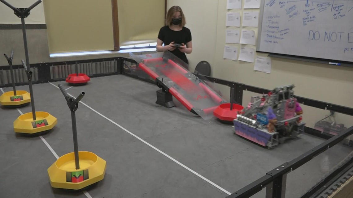 All-girls robotics team from Maine wraps up world championship in ...