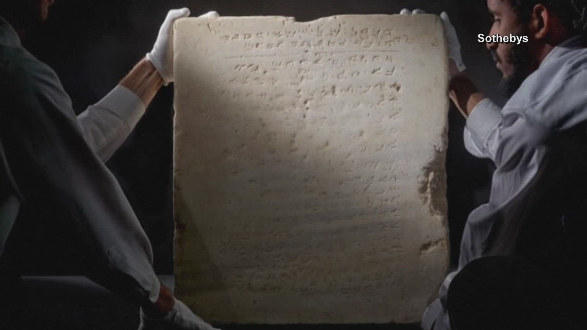 Oldest known stone tablet inscribed with Ten Commandments up for ...