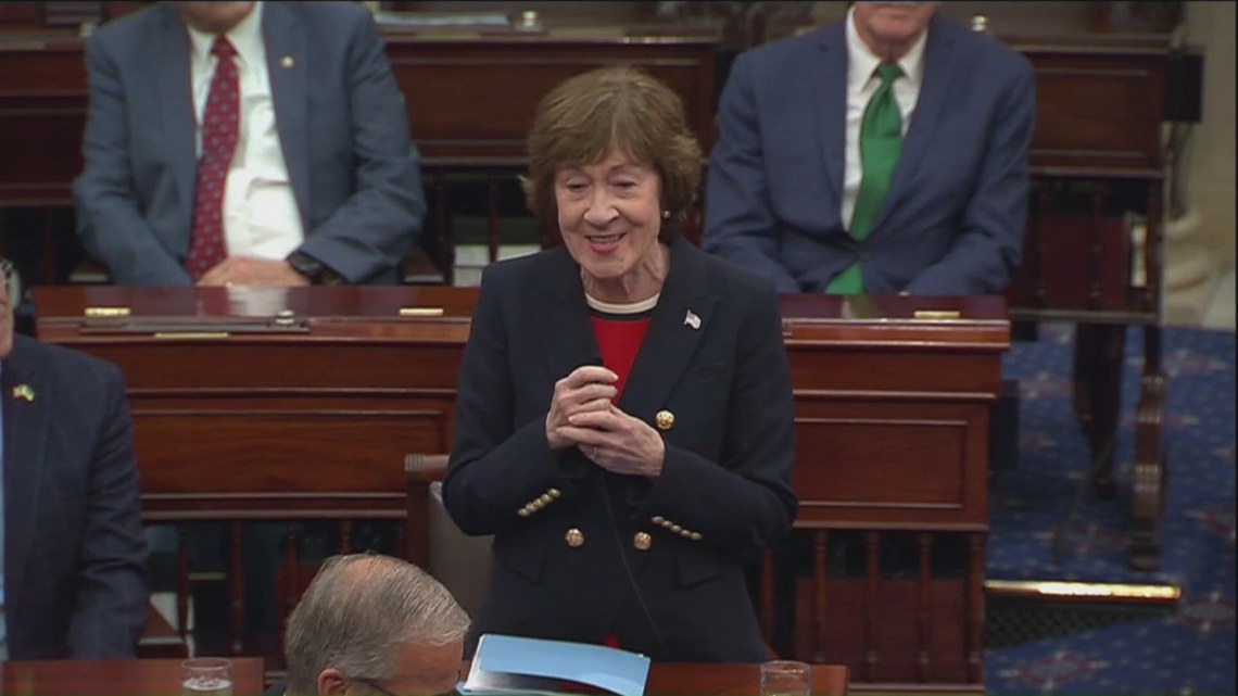 Senator Susan Collins cast her 10,000th consecutive Senate roll call ...