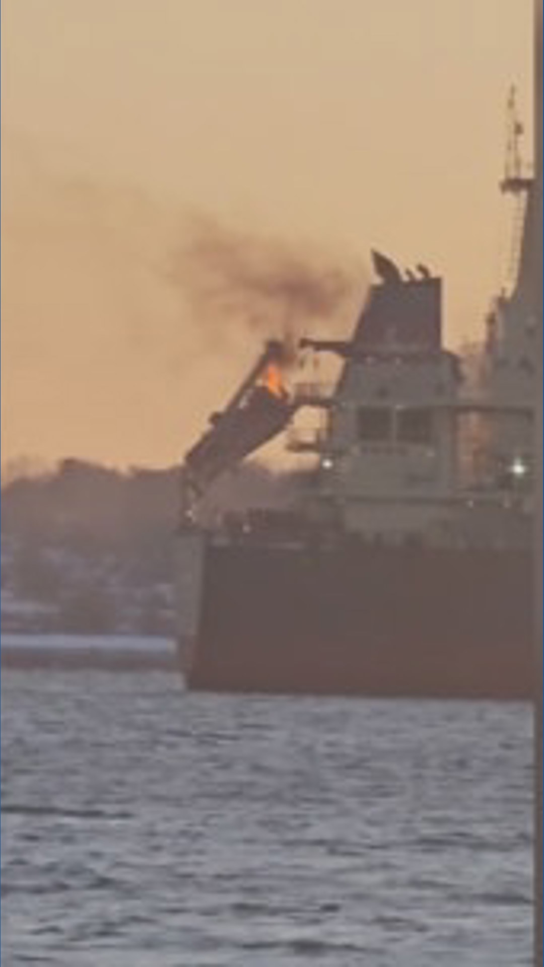 Life raft on large boat catches fire in Portland Harbor ...