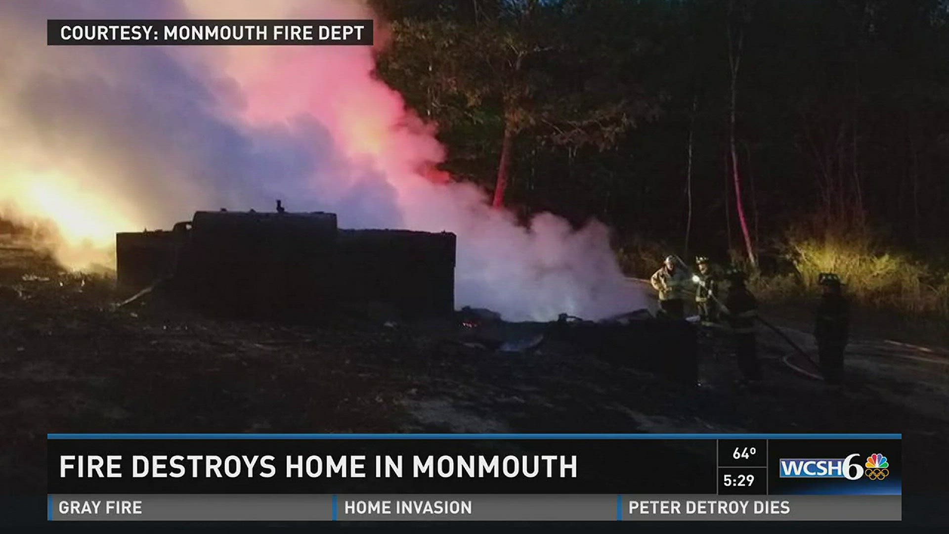 Crews battling house fire in Monmouth | newscentermaine.com