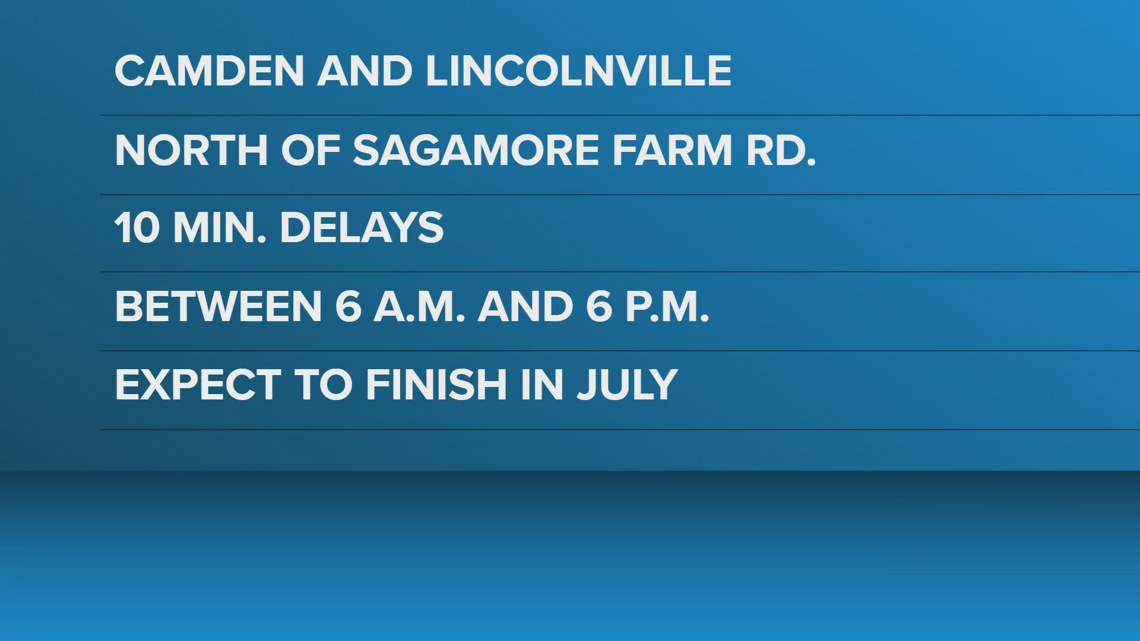 Roadwork on Route 1 expected to cause delays in Camden, Lincolnville ...