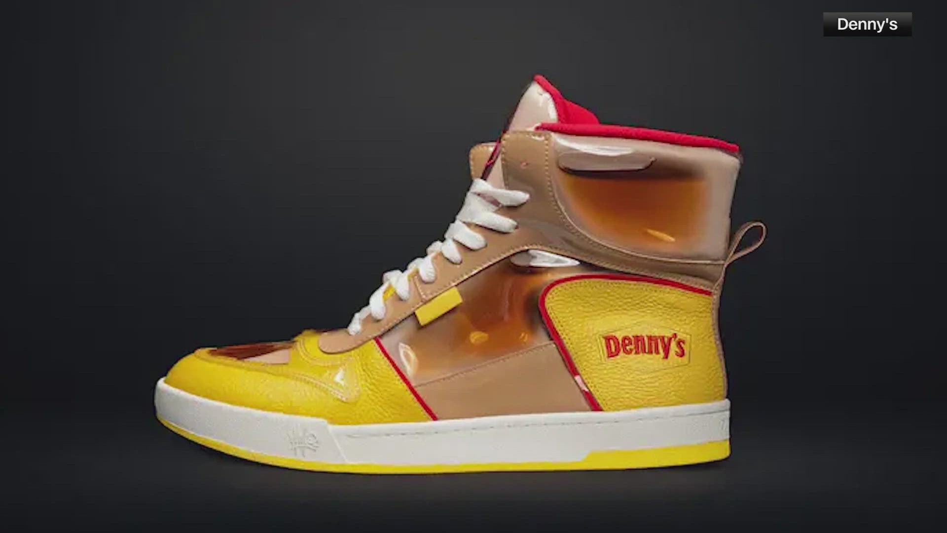 Denny's diner releases high-top shoes made with real syrup ...