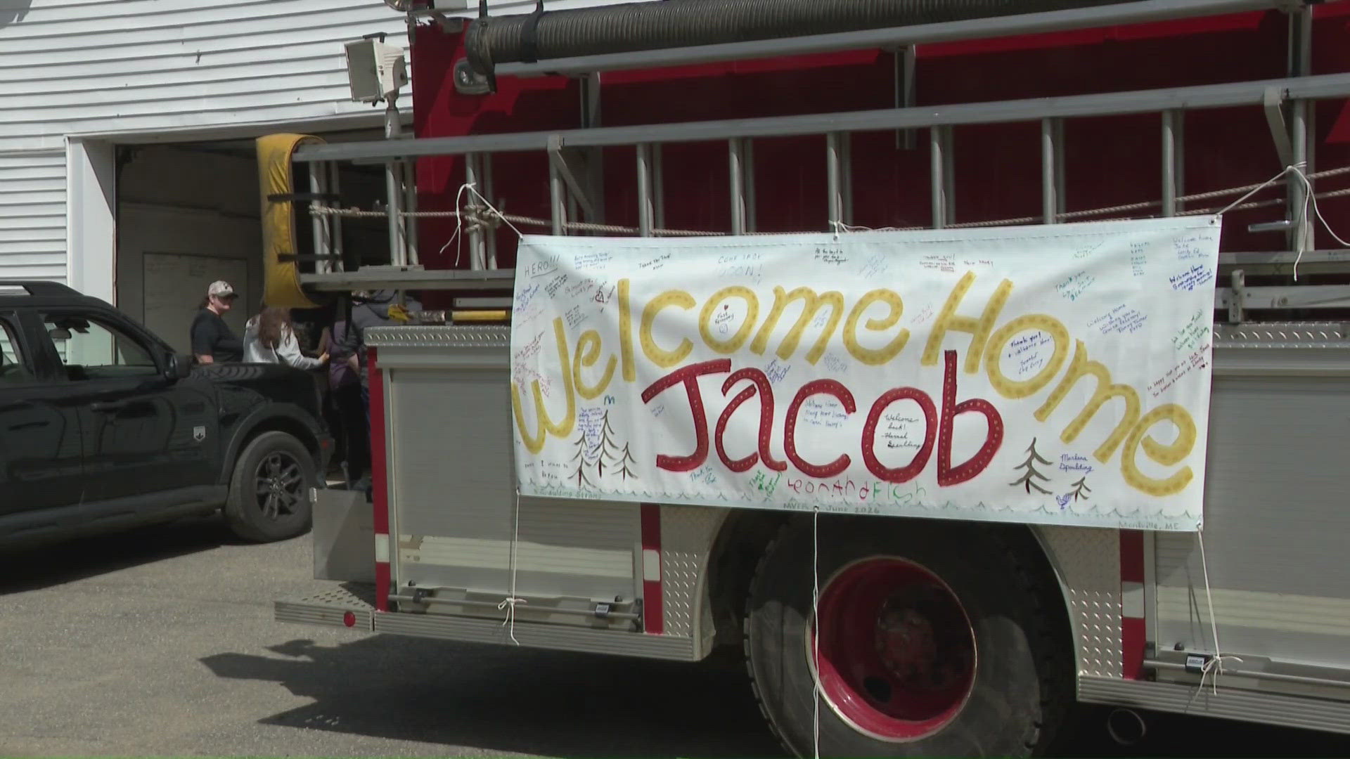 Montville firefighter returns home after a month in the hospital ...