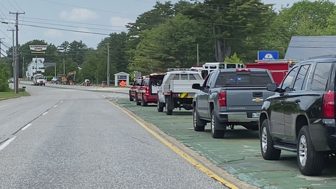 Route 1 in Scarborough partially shut down after gas leak ...