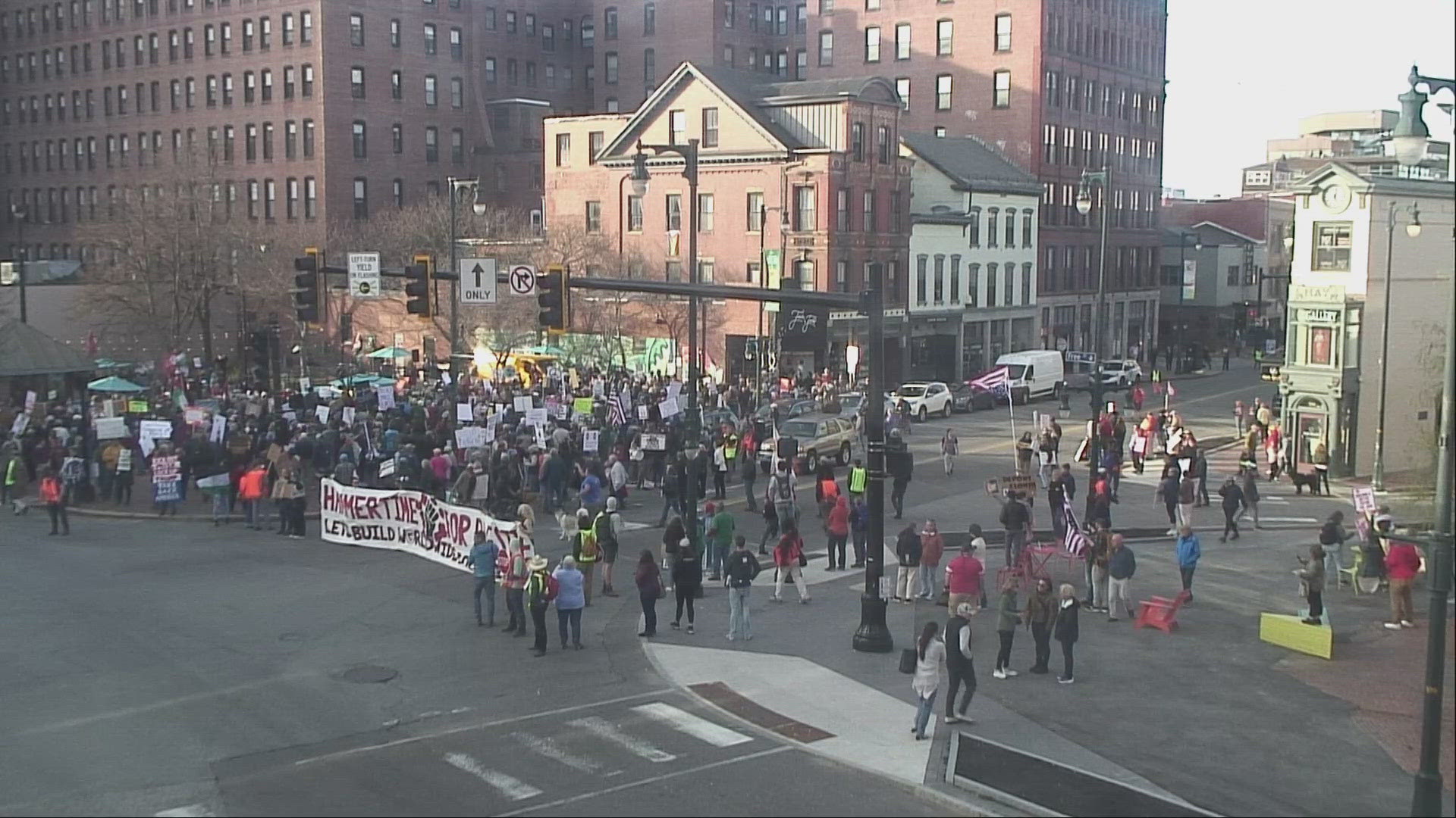 May Day marchers in Portland, Maine decry Trump policies as threat to ...