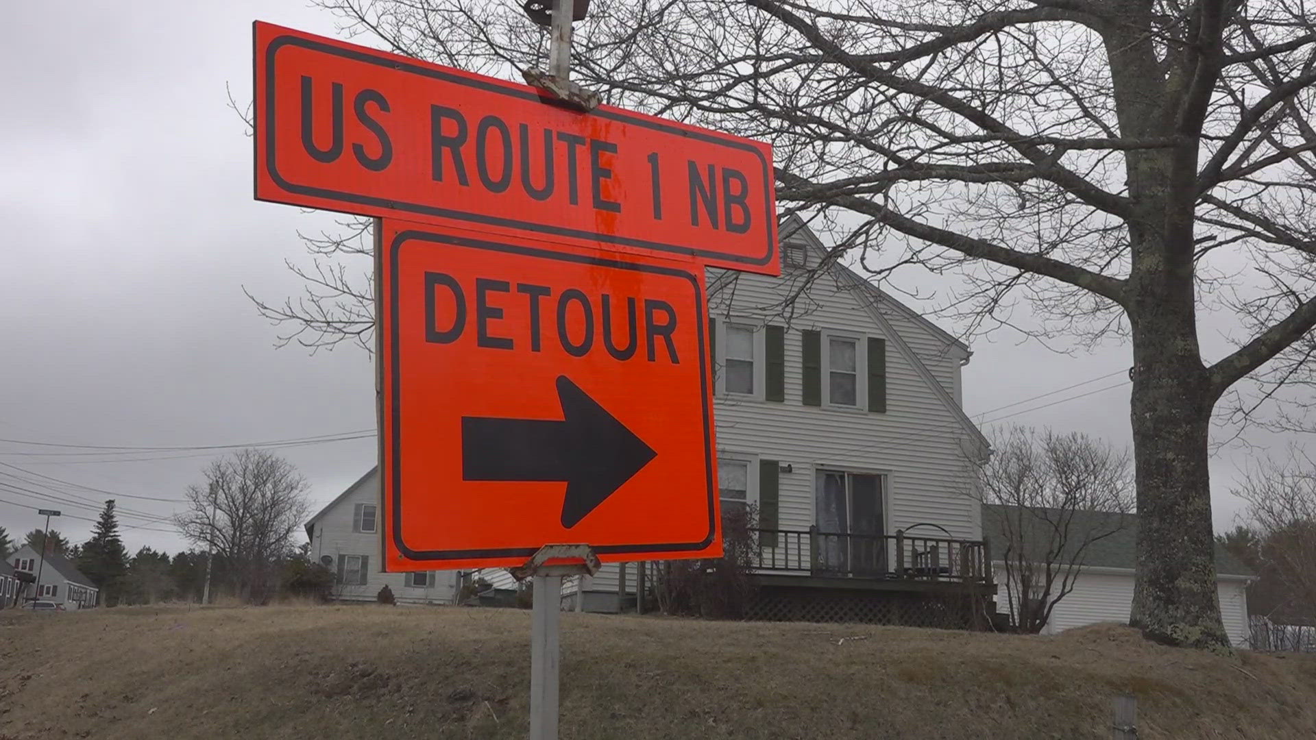Machias Dike construction underway with temporary bridge ...