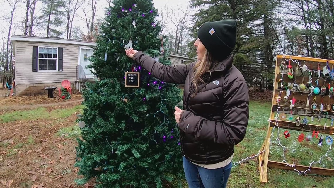 Ornaments adorning 7 holiday trees in Maine, commemorate those lost to suicide | newscentermaine.com
