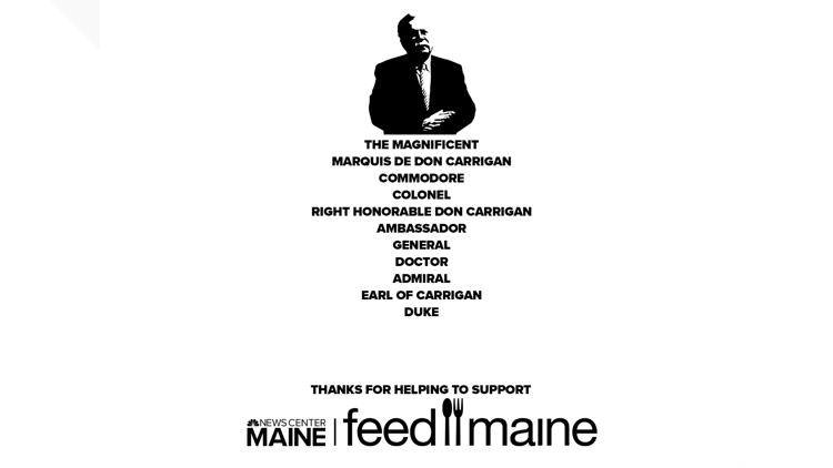 Thank you for helping Feed Maine by purchasing Don Carrigan CDC ...
